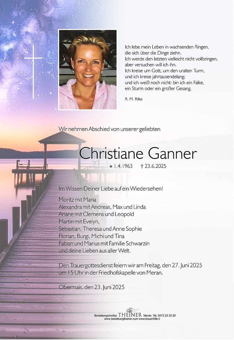 Christiane Ganner aus Meran - TrauerHilfe.it - das Südtiroler Gedenkportal