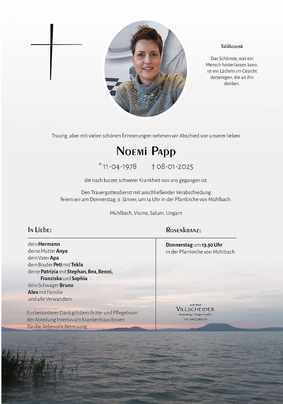 Noemi Papp aus Natz-Schabs - TrauerHilfe.it - das Südtiroler Gedenkportal