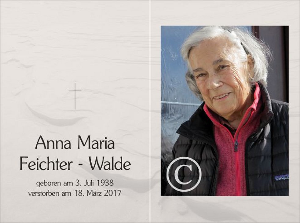 Anna Maria Feichter - Walde aus Bruneck - TrauerHilfe.it - das ...