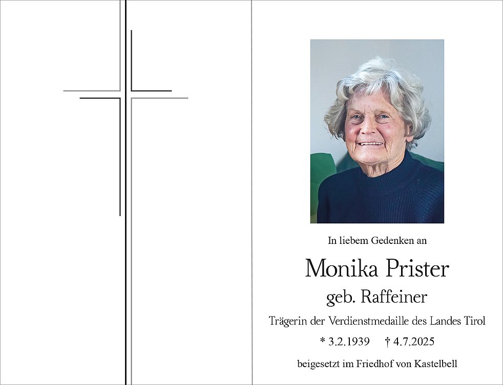 Monika Prister aus Kastelbell-Tschars - TrauerHilfe.it - das Südtiroler ...