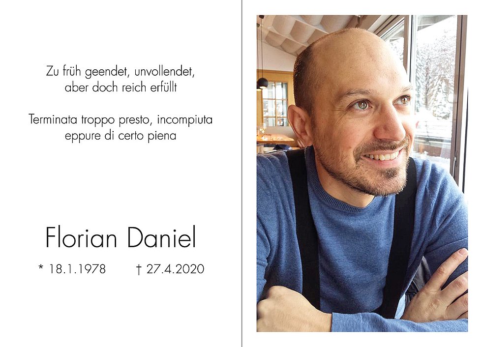 Florian Daniel aus außerhalb Südtirol - TrauerHilfe.it - das Südtiroler ...