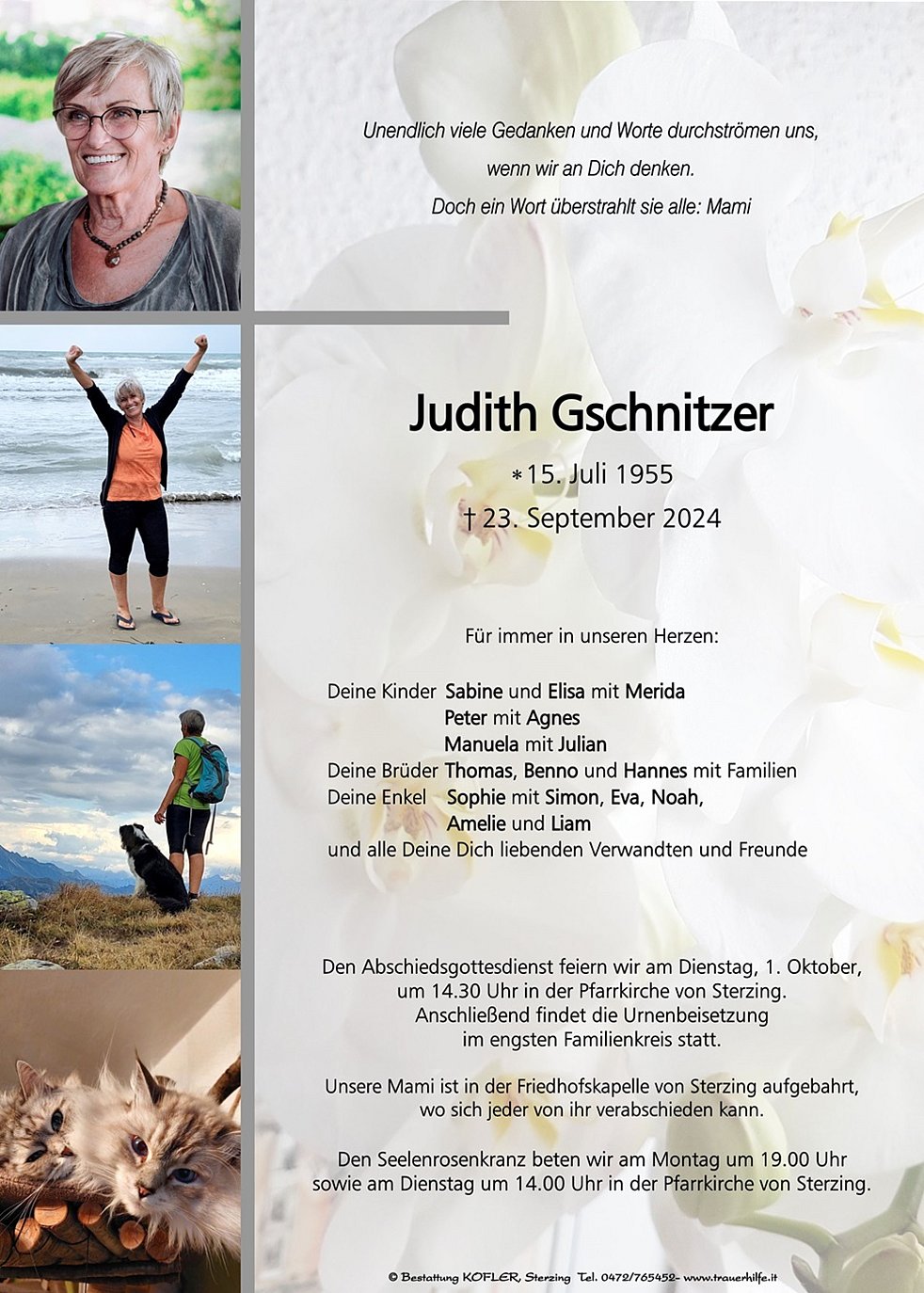 Judith Gschnitzer aus Sterzing - TrauerHilfe.it - das Südtiroler ...