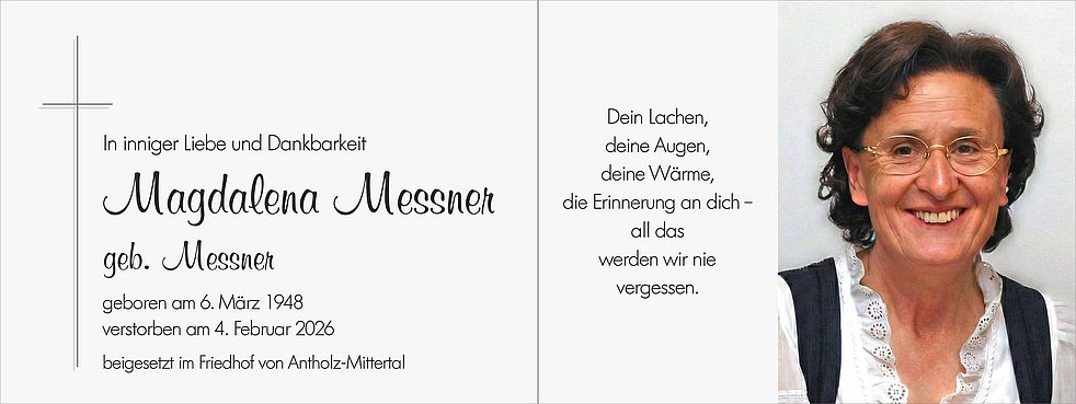 Magdalena Messner aus Rasen-Antholz - TrauerHilfe.it - das Südtiroler ...
