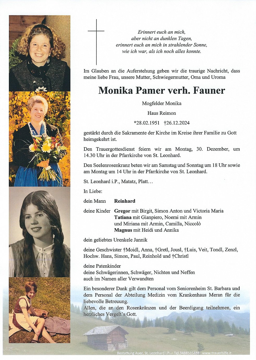 Monika Fauner aus St. Leonhard i. P. - TrauerHilfe.it - das Südtiroler ...